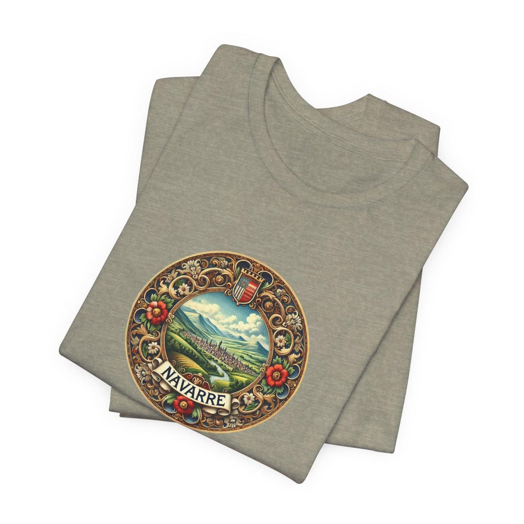 Navarre Spain Unisex Tee, Soft Short Sleeve Shirt, Casual Wear, Spanish ...