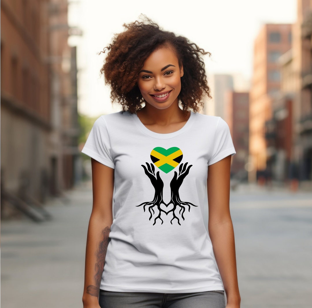 Jamaica Hands Heart Jamaican Family Tree Roots Heritage Ancestry Pride ...