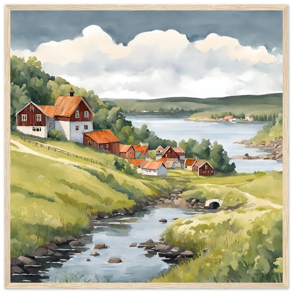BOHUS Province SWEDEN Swedish West Coast Landscape Travel Art Premium ...