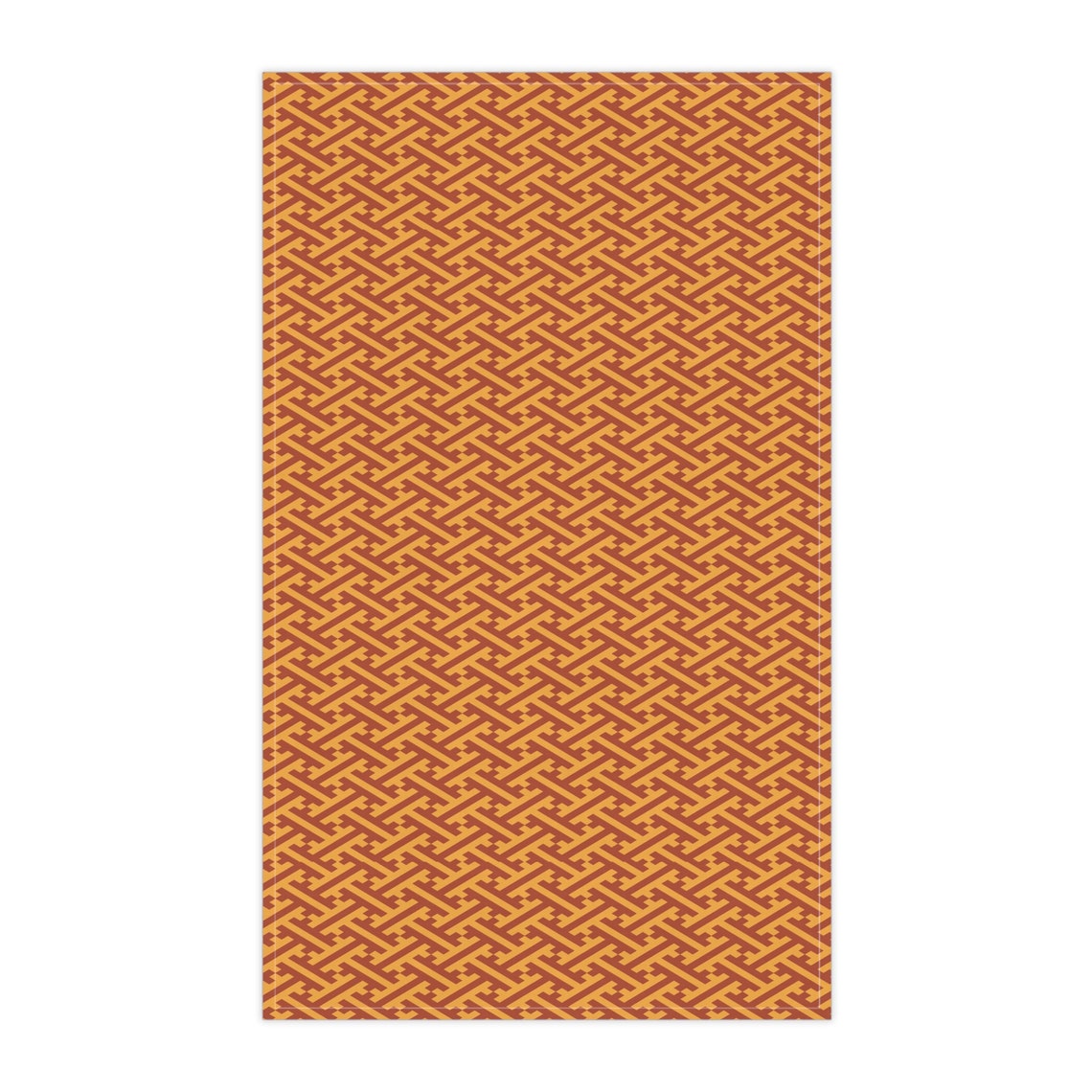 Sayagata Geometric Interlocking Pattern 18 X 30 Inch Kitchen Tea Towel ...