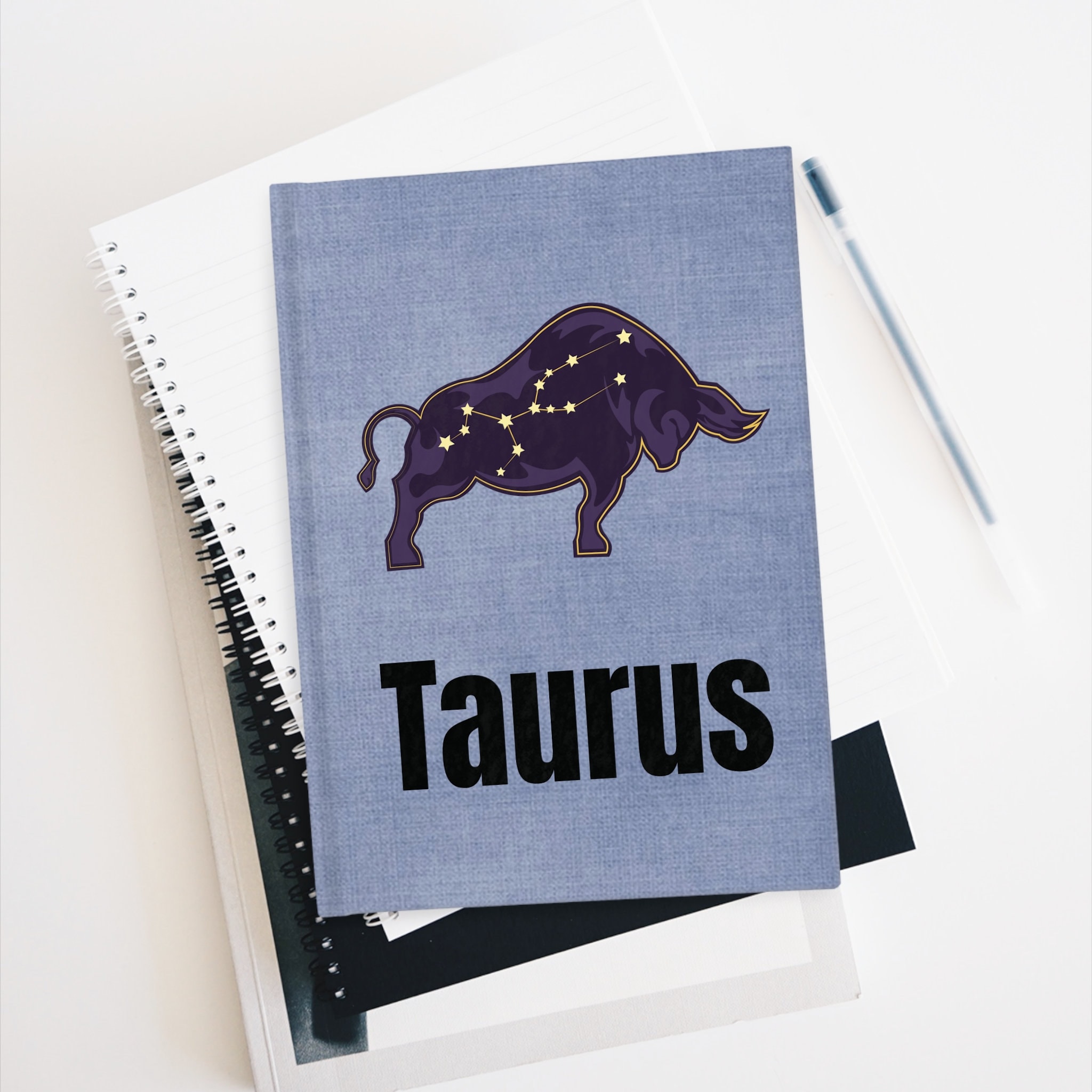 TAURUS Bull Constellation Astrology Sign Dream Journal 128 Ruled Line ...