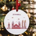 ISTANBUL TURKEY City Skyline Illustration, Turkish Travel Round White ...