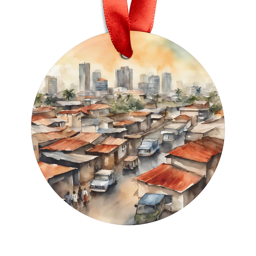 LAGOS NIGERIA City View, Nigerian Travel Acrylic Ornament, Personalized ...