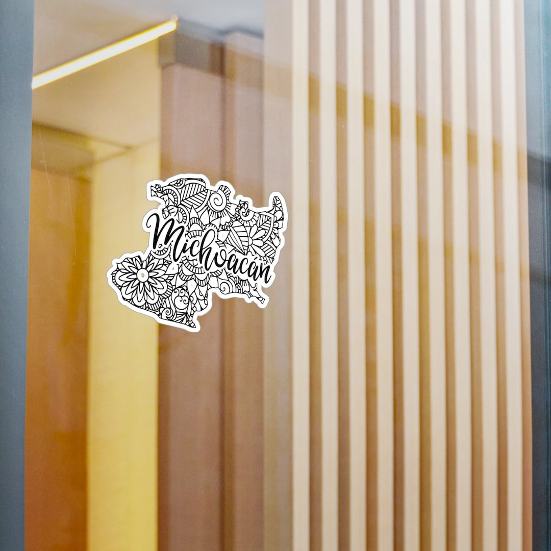 MICHOACAN MEXICO State Boho Mandala Pattern Kiss-cut Vinyl Decals ...