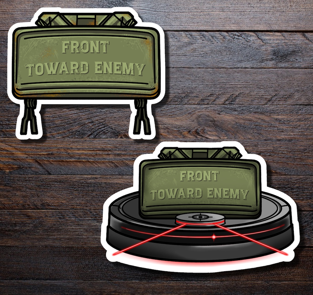 Claymore Roomba Mine Sticker | Meme Decal | Tactical Stickers ...