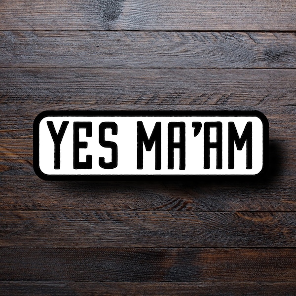 Yes Maam - Etsy