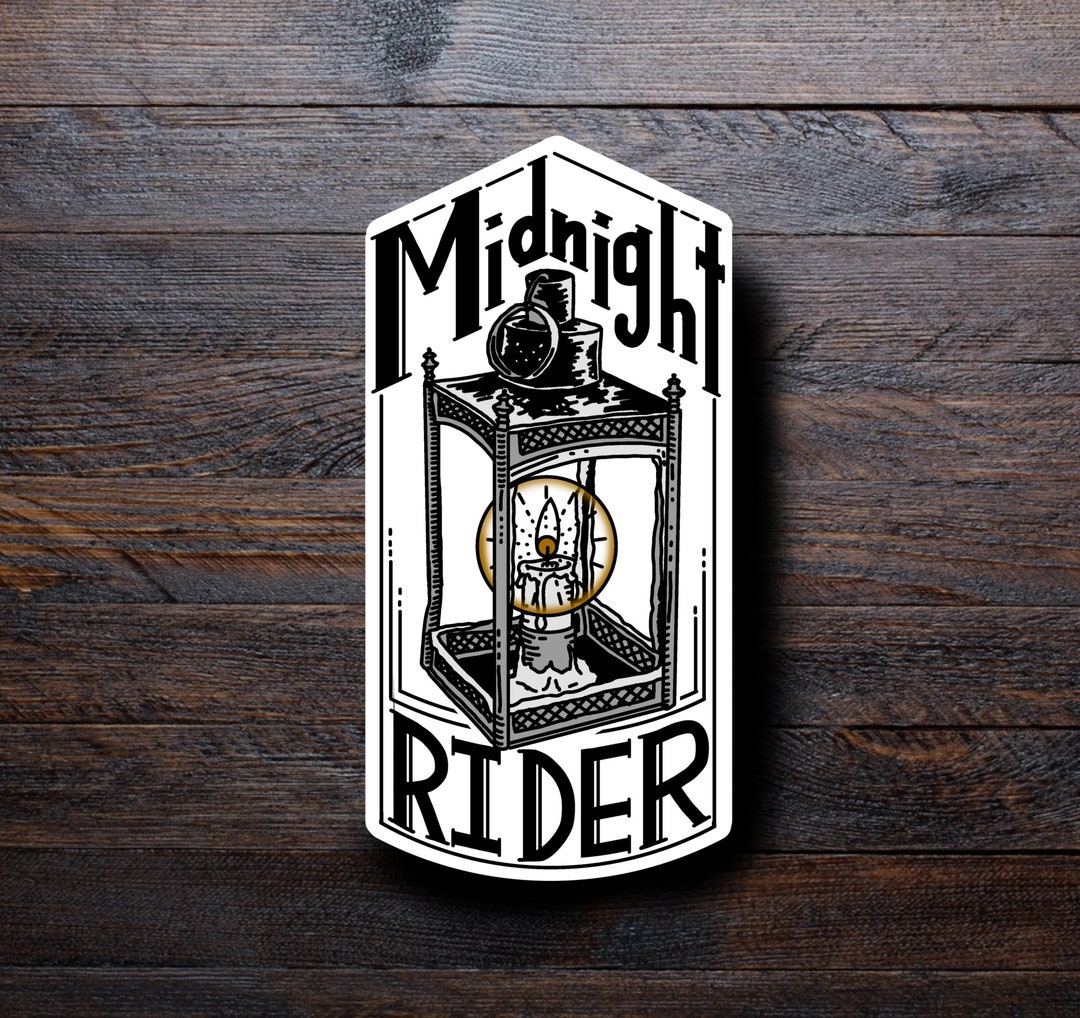Midnight Rider Sticker | Paul Revere Lantern | Revolutionary War ...