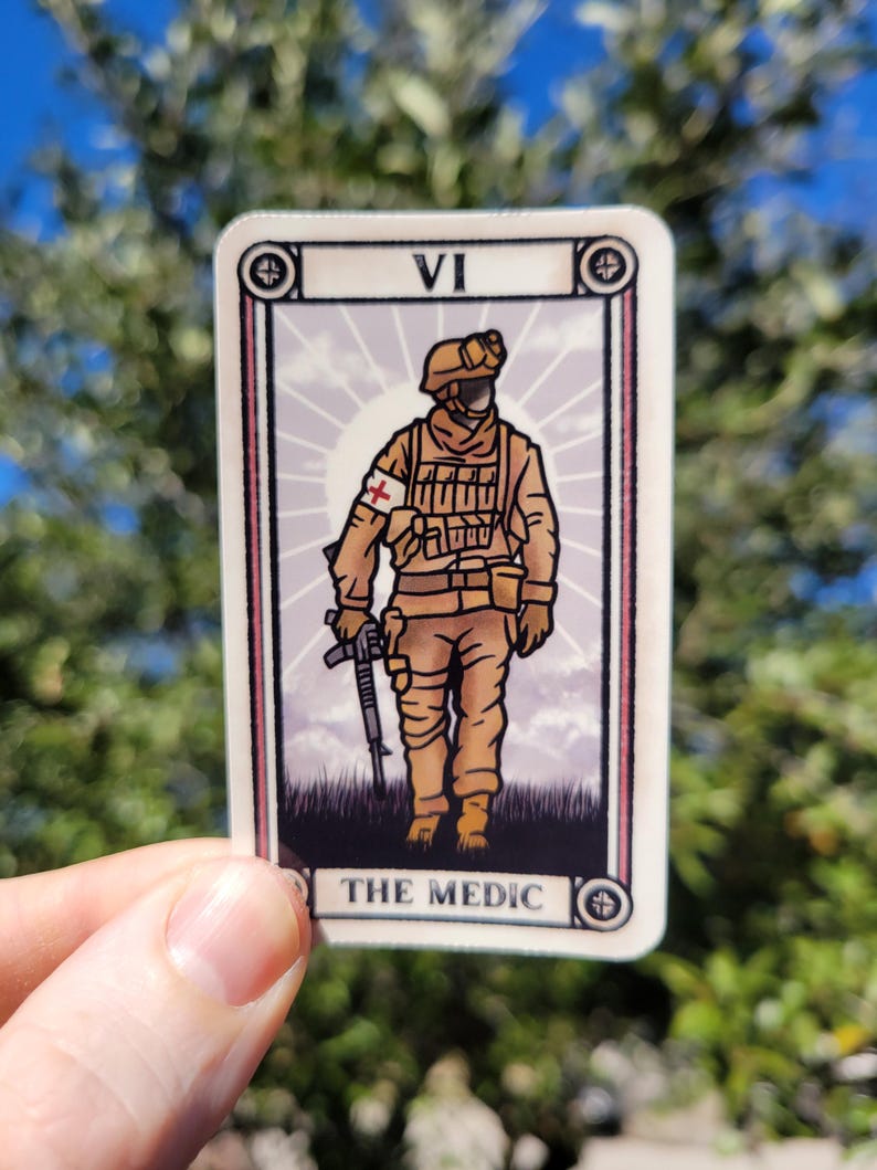 The Medic Tarot Card Sticker | Funny Military | Medical - Etsy