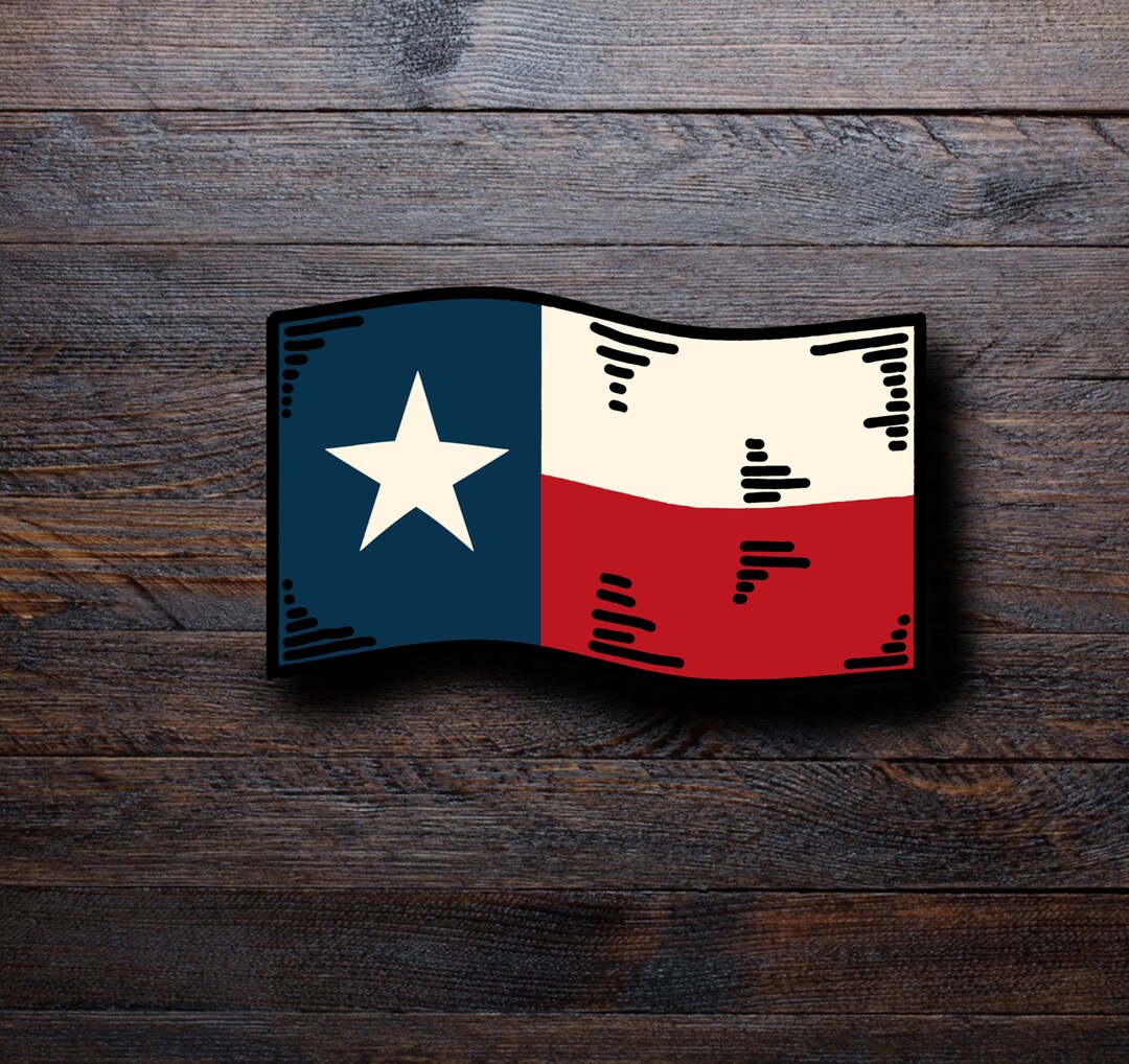 Texas Flag Sticker | Texas State Flag | Texas Pride Gift | Lone Star ...