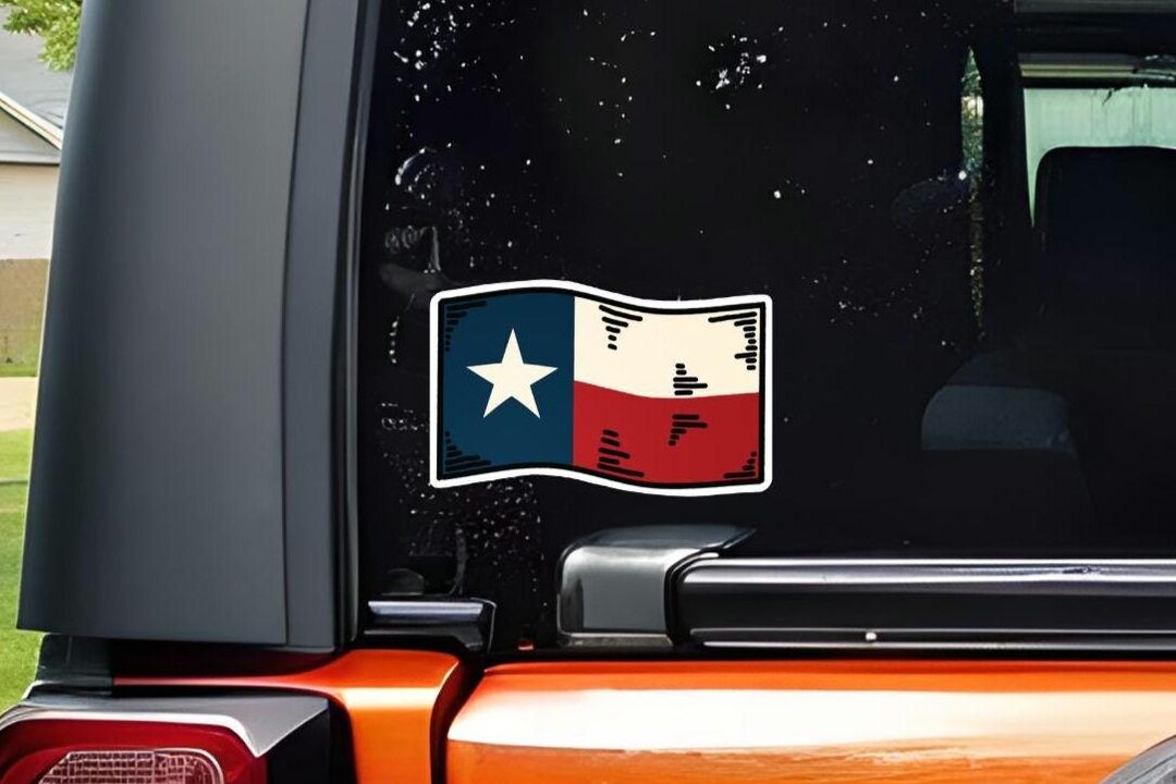 Texas State Flag Car Decal Texas Pride Gift Lone Star State Gift for ...
