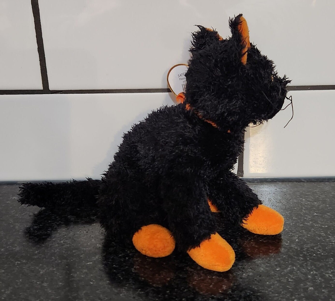 Ty Beanie Baby “fraidy” the Black and Orange Halloween Cat (6 Inch) - Etsy