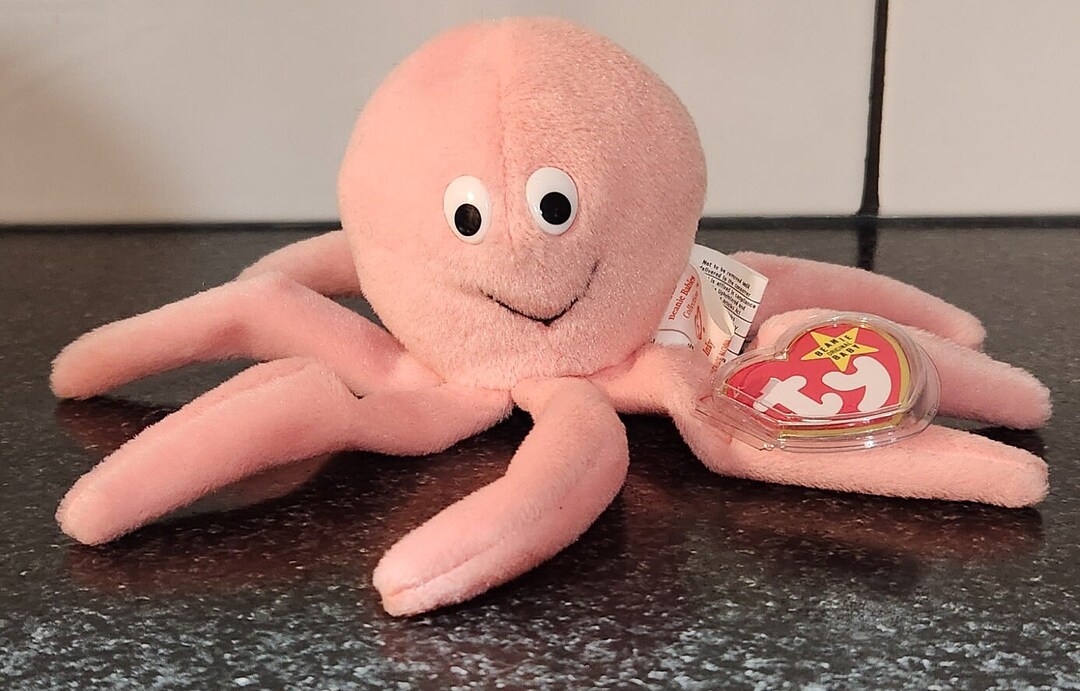 Ty Beanie Baby “inky” - Cute, Pink, Smiling Octopus (6.5 Inch) - Etsy