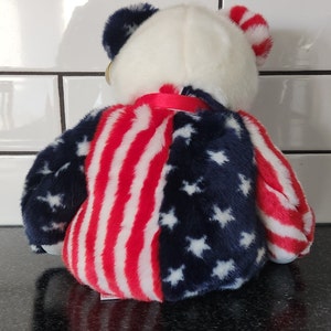 Ty Beanie Buddy “spangle” the USA Bear - Near Mint Vintage Retired ...