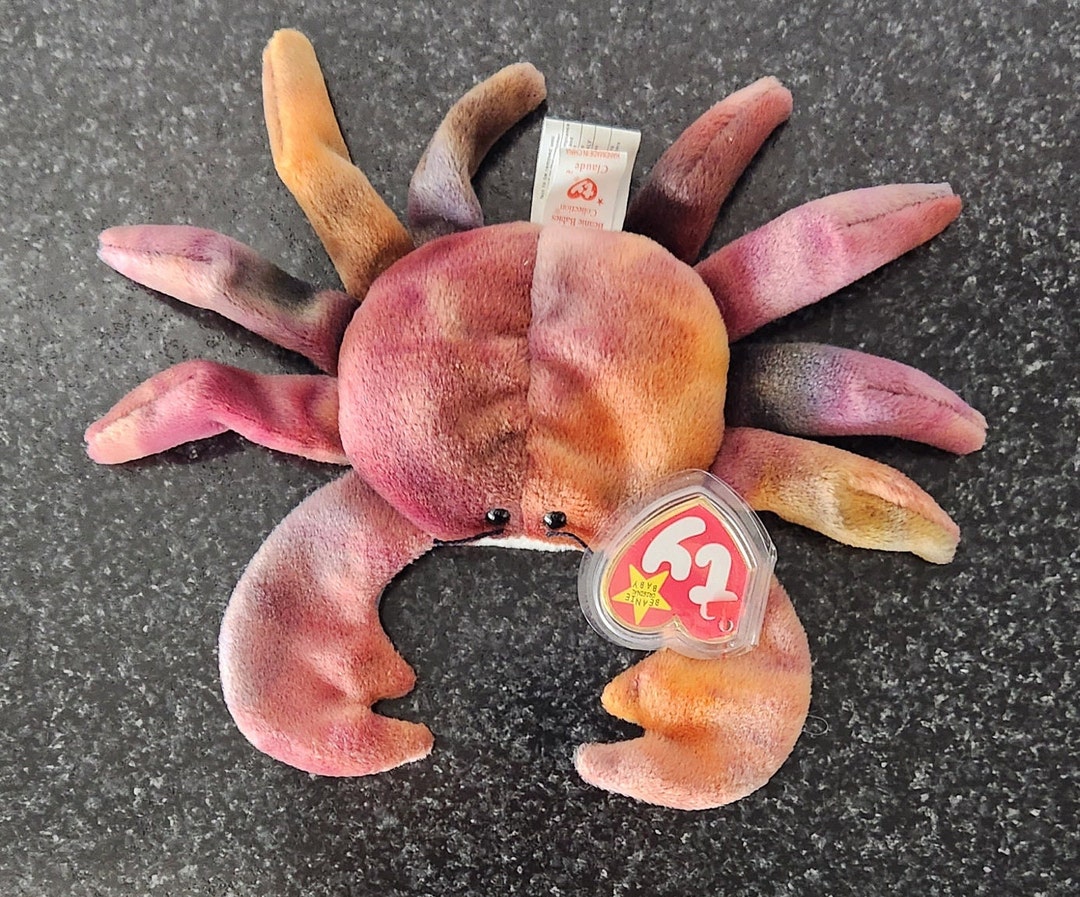 Ty Beanie Baby “claude” the Crab (7.5 Inch) - Etsy