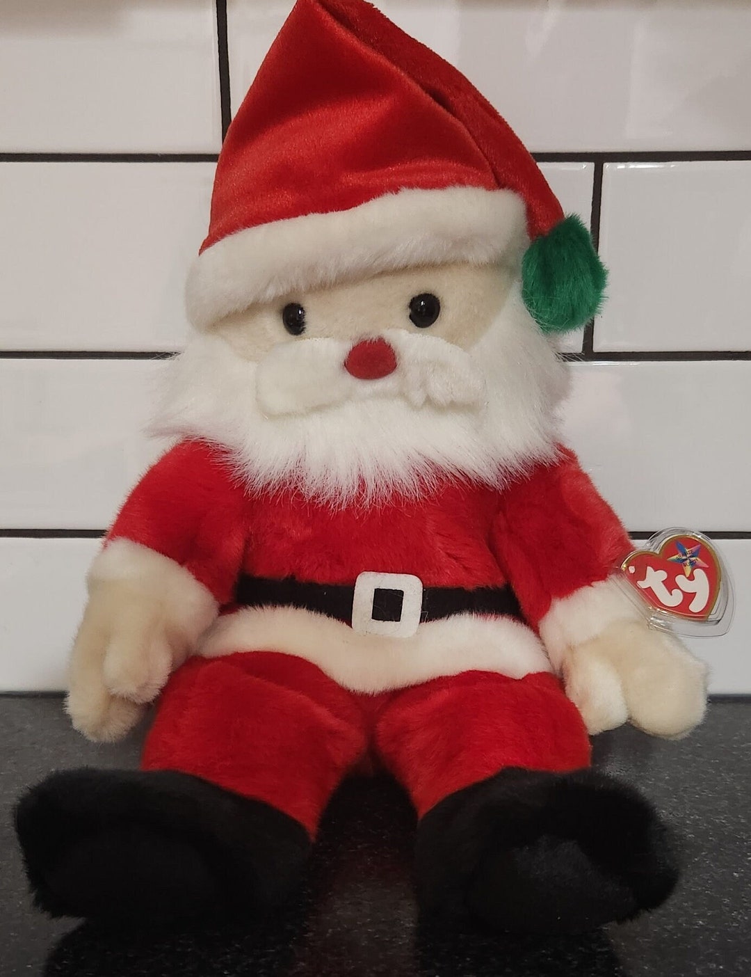 Ty Beanie Buddy “santa” (15.5 Inch) - Etsy