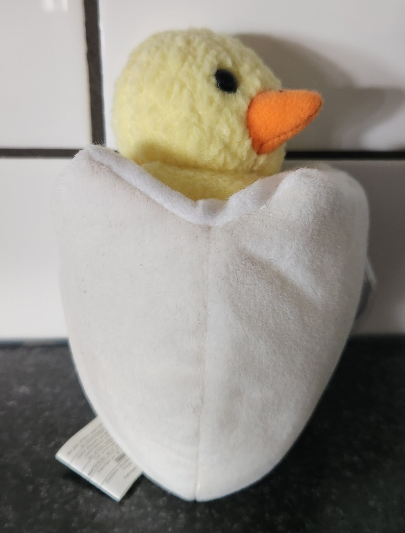 Ty Beanie Baby Eggbert - Pollito en huevo - Etsy España