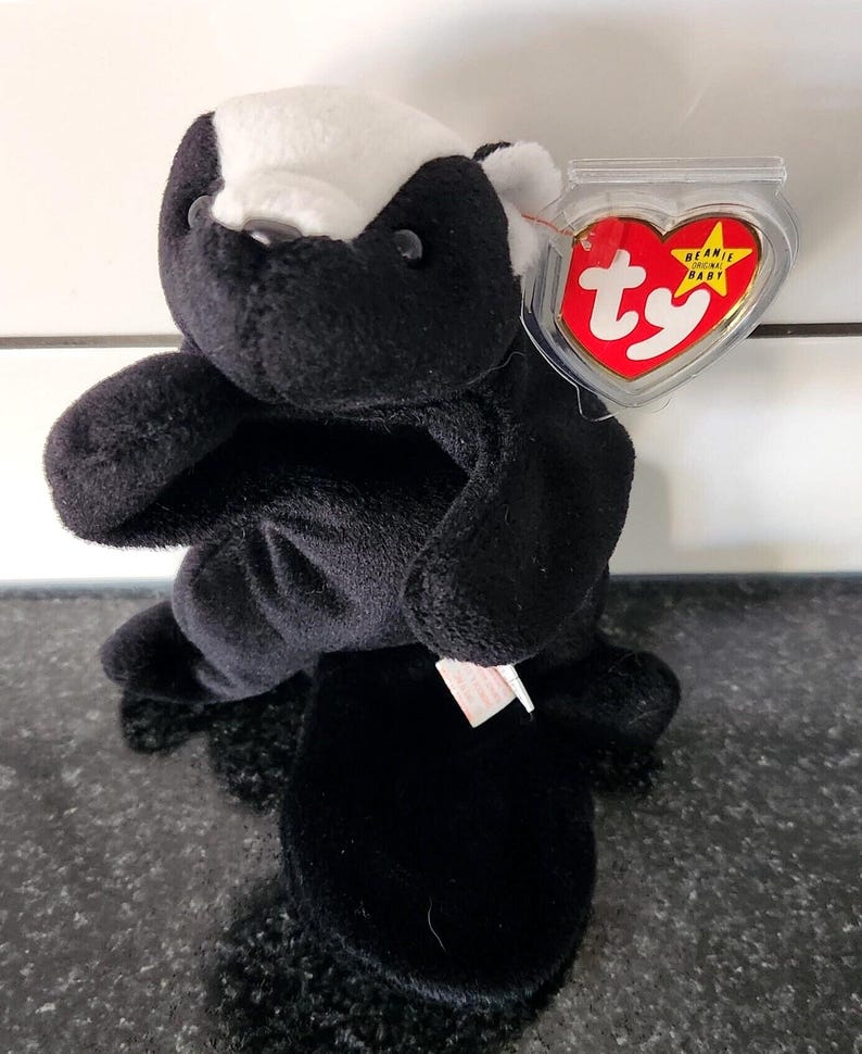 Ty Beanie Baby “stinky” the Skunk (8 Inch) - Etsy