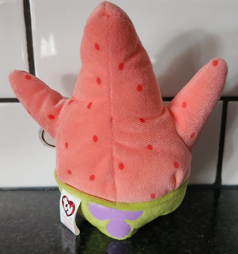Ty Beanie Baby “patrick Star” From Spongebob Squarepants *rare* (7 Inch ...