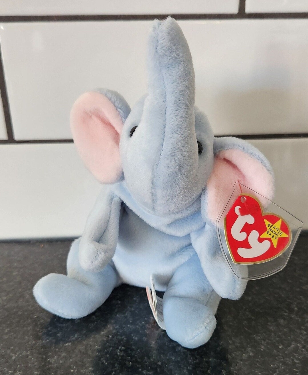 Ty Beanie Baby peanut the Light Blue Elephant - Etsy