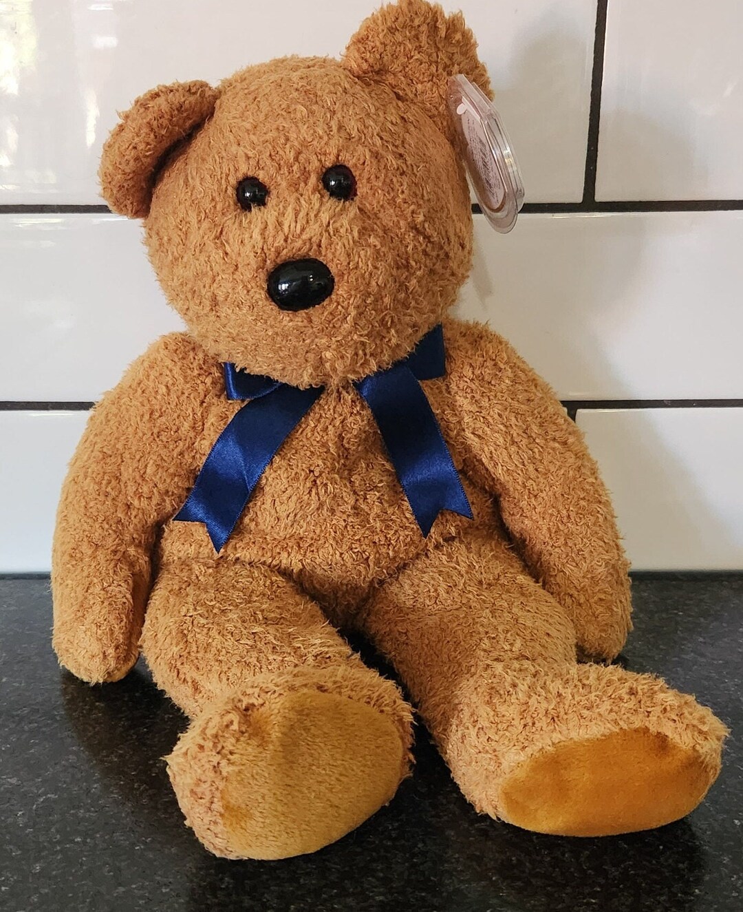 Ty Beanie Buddy fuzz the Teddy Bear 13.5 Inch - Etsy