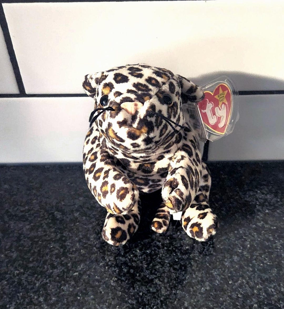 Ty Beanie Baby “freckles” the Leopard (8.5 Inch) - Canadian Tush Tag - Etsy