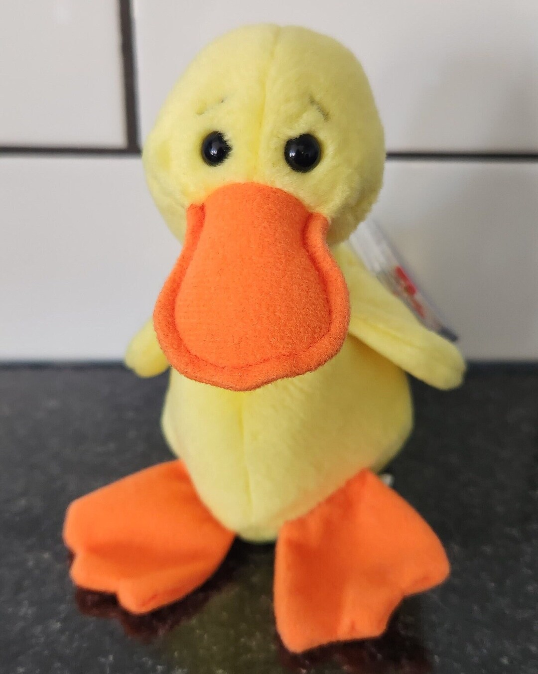 Ty Beanie Baby "quackers" the Yellow Duck (5.5in) - Handmade in ...
