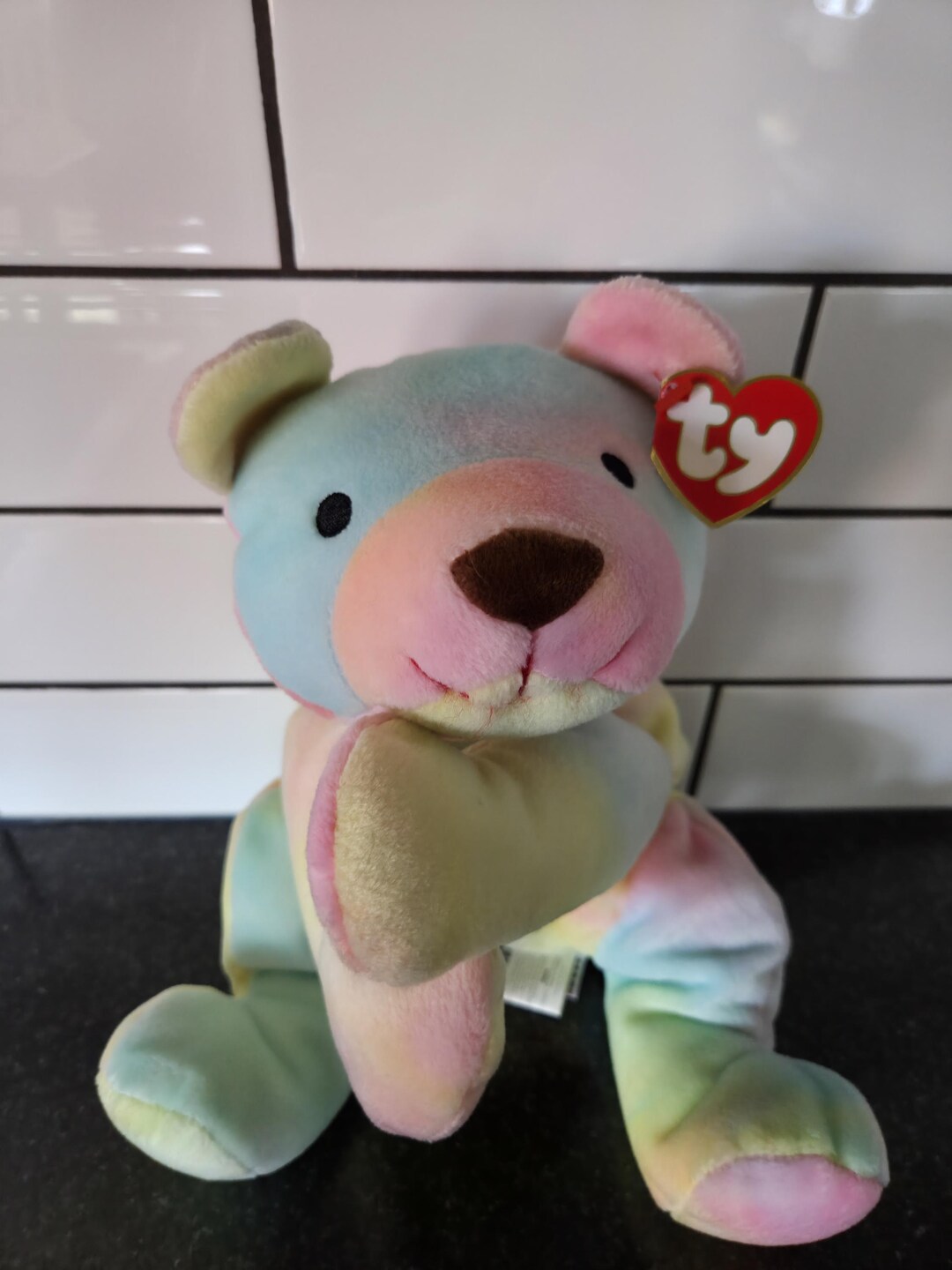 Ty Pillow Pal “sherbet” the Tie-dye Bear (12 Inch) - Etsy