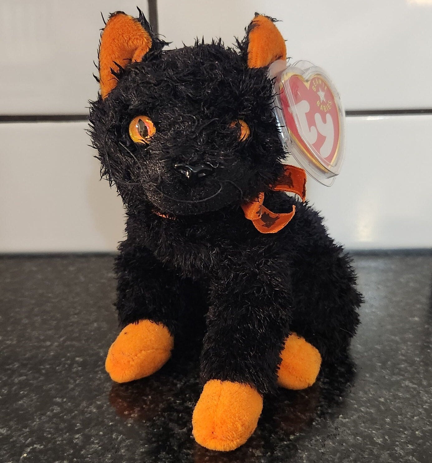 Ty Beanie Baby “fraidy” the Black and Orange Halloween Cat (6 Inch) - Etsy