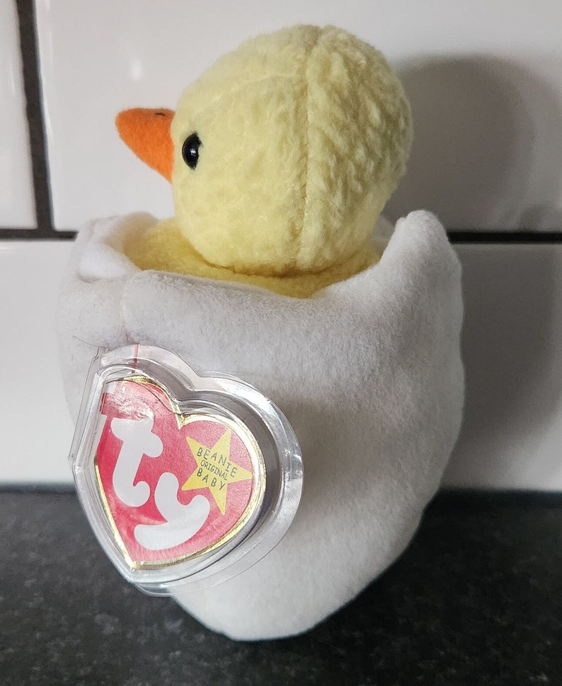 Ty Beanie Baby Eggbert - Pollito en huevo - Etsy España