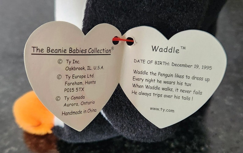 Ty Beanie Baby “waddle” the Penguin (6.5 Inch) - Etsy