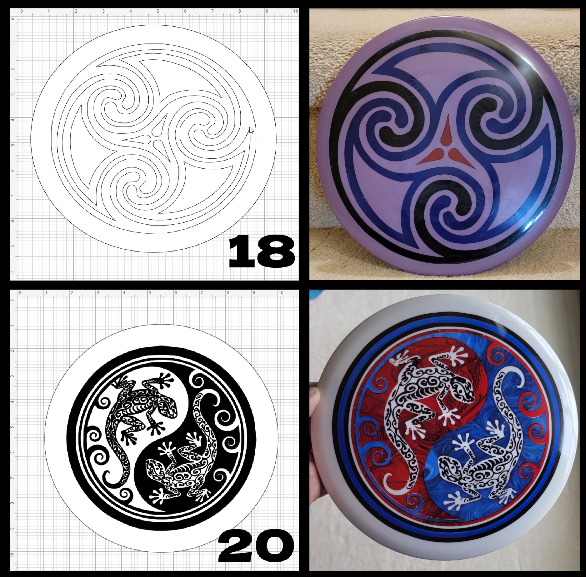 Disc Golf Dyeing Stencils Disc Dying Custom Stencil - Etsy