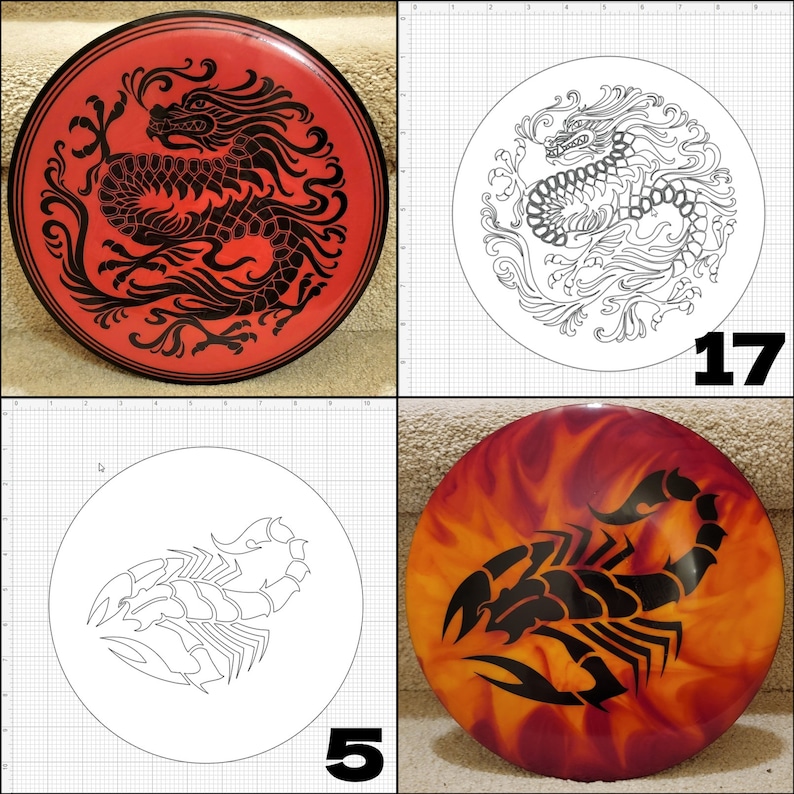 Disc Golf Dyeing Stencils Disc Dying Custom Stencil - Etsy