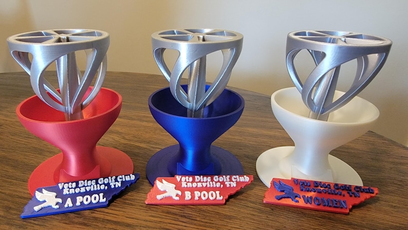 Custom 3D Printed Disc Golf Trophy: Personalized Event Award - Etsy