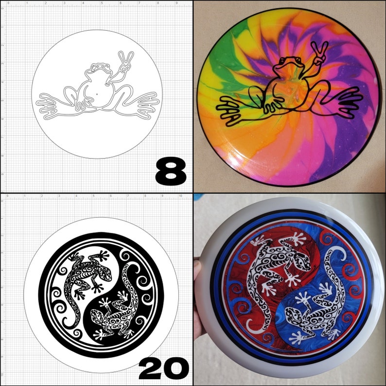 Disc Golf Dyeing Stencils Disc Dying Custom Stencil - Etsy