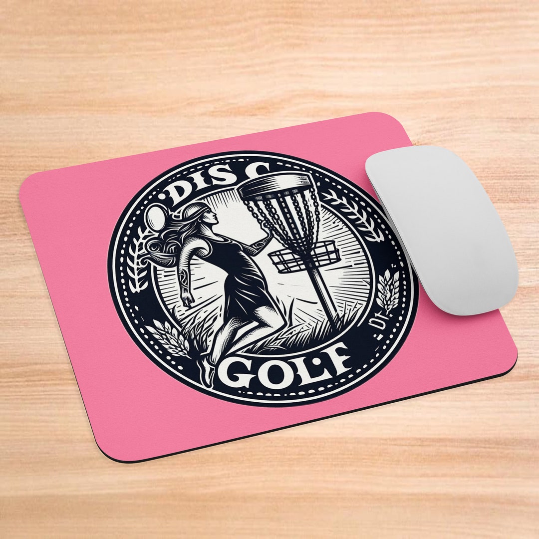 Disc Golf Mouse Pad Pink Vintage Design Disc Golf for Women - Etsy