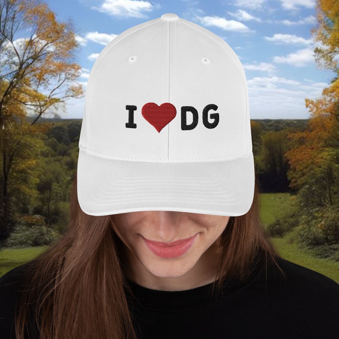 I Love DG Disc Golf Hat Embroidered Disc Golf Hat Gift Disc Golf Hat ...