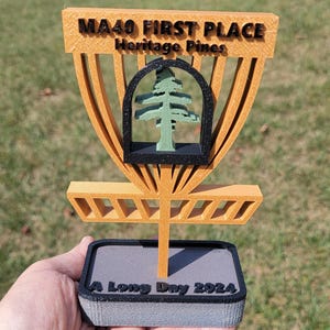 Custom 3D Printed Disc Golf Trophy: Personalized Event Award - Etsy