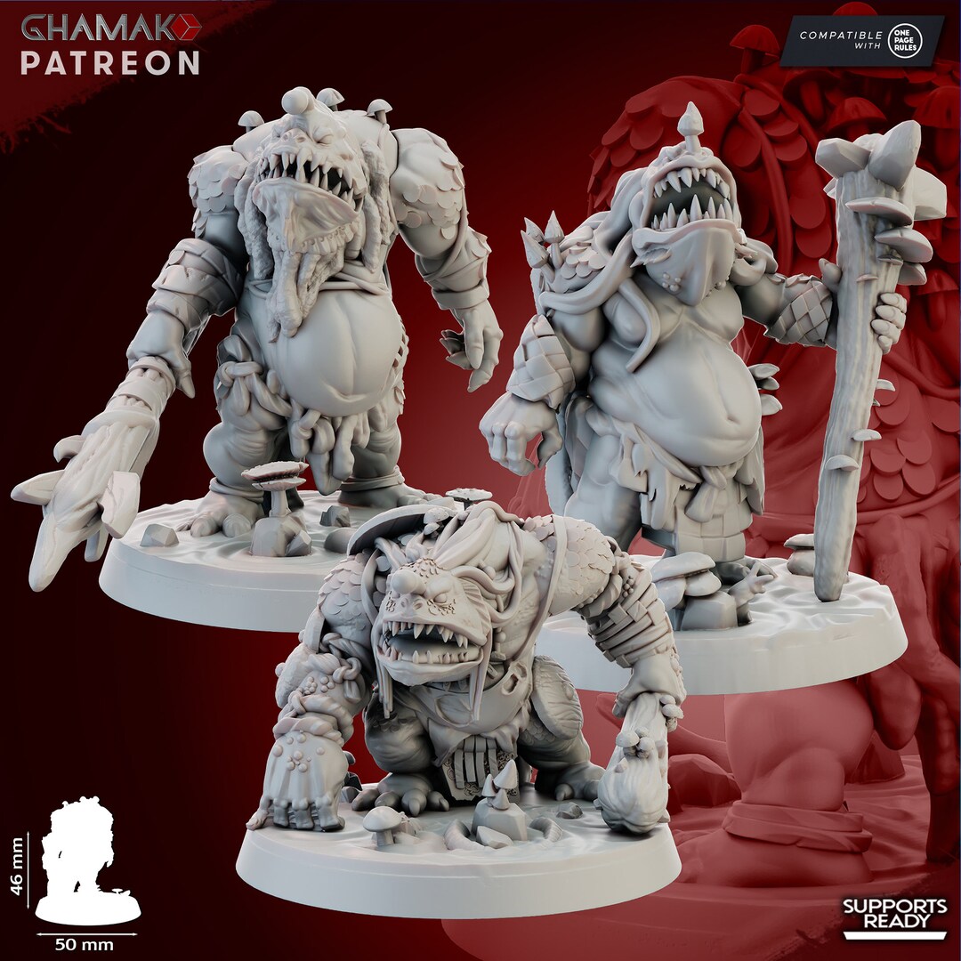 Rotten Troll & Mushtroll, Dnd Miniature,tabletop Gaming,5e Gaming,5e ...