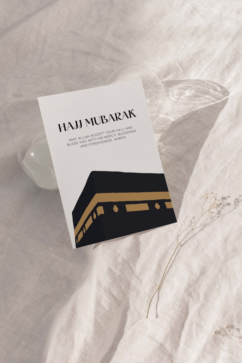 4x6" Hajj Mubarak Greeting Cards | Islamic Postcards | Digital Download ...