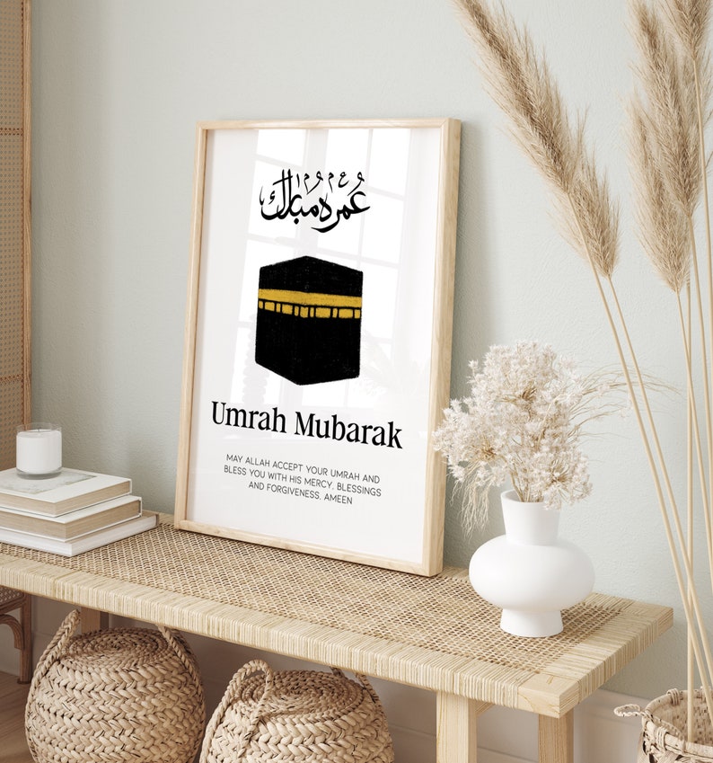 Umrah Mubarak Poster | Islamic Art | Digital Download | Umrah Gift ...