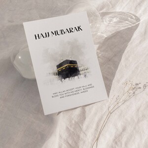 4x6" Hajj Mubarak Greeting Cards | Islamic Postcards | Digital Download ...