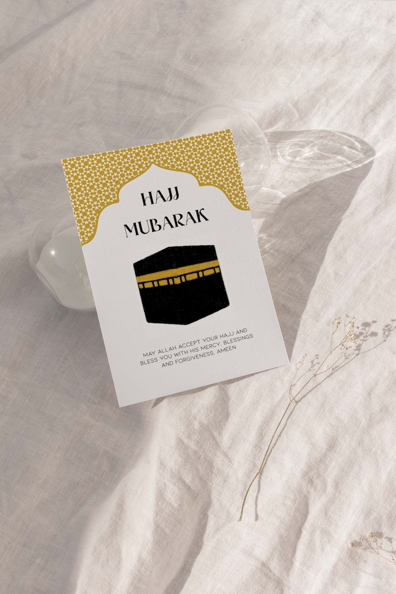 4x6" Hajj Mubarak Greeting Cards | Islamic Postcards | Digital Download ...
