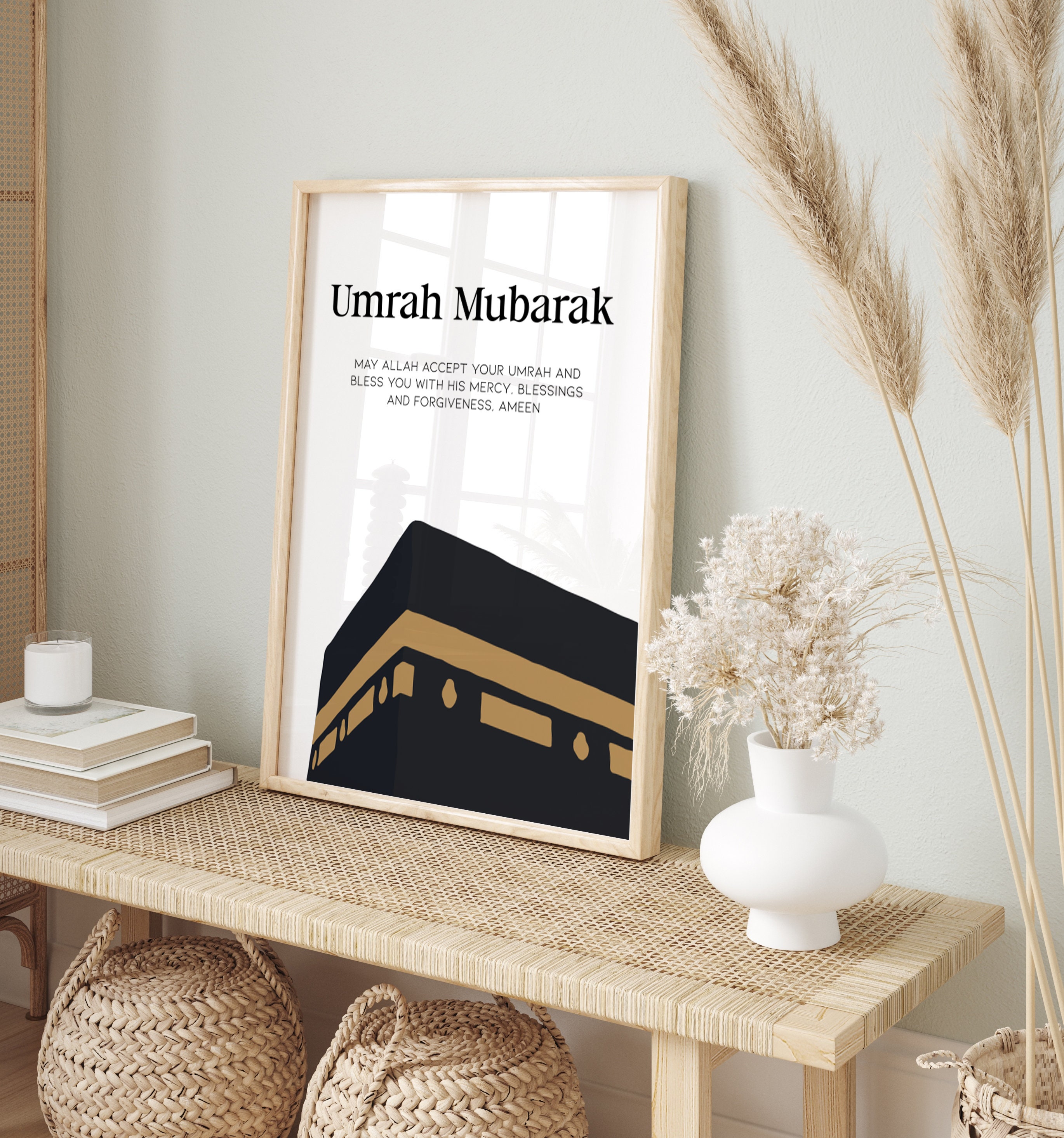 Umrah Mubarak Poster Islamic Art Digital Download Umrah Gift Islamic ...