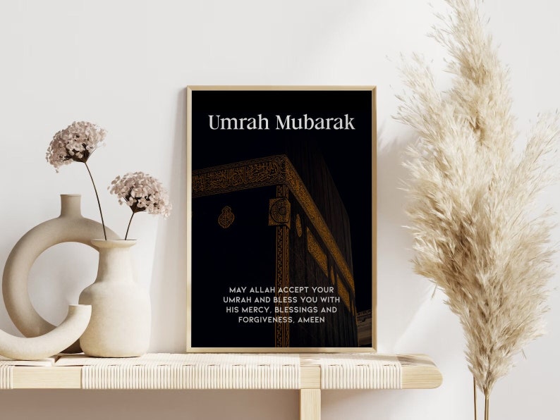 Umrah Mubarak Poster | Islamic Art | Digital Download | Umrah Gift ...