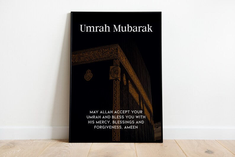 Umrah Mubarak Poster | Islamic Art | Digital Download | Umrah Gift ...