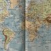 Geographical / Orig. 1897 Antique Geographical World Map - Etsy
