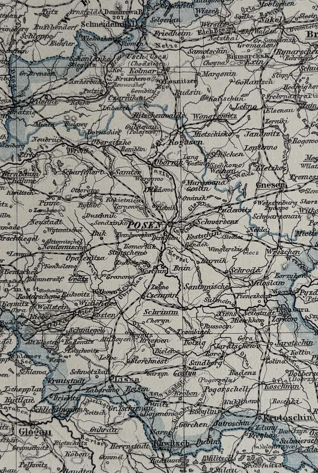 PL Poznan / Orig. 1895 Map of the Province of Poznan / Posen - Etsy