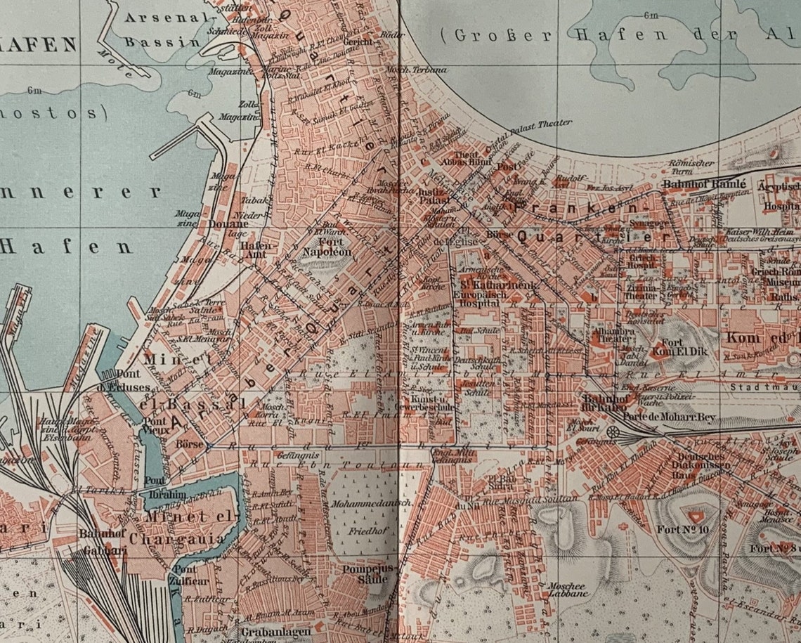 EG Alexandria / Orig. 1904 Antique City Plan of Alexandria - Etsy