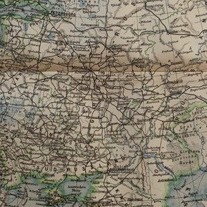 Europe / Orig. 1907 Antique Map of European Russia - Etsy