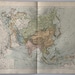 Asia / Orig. 1890 Antique Map of Asia - Etsy